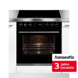 Hanseatic Induktions Herd-Set "HBCO7210A1+HI46074CA", Energieeffizienz: A+ (A+++-D), schwarz, Herdsets, inkl. 3 Jahre Herstellergarantie