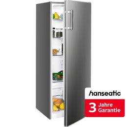 Hanseatic K&uuml;hlschrank, Energieeffizienz: E (A-G), silber (edelstahl optik), B:54,4cm H:142,6cm T:55,6cm, K&uuml;hlschr&auml;nke, inkl. 3 Jahre Herstellergarantie