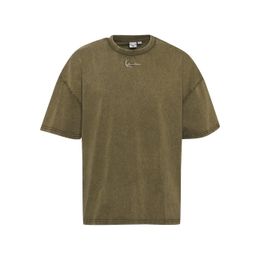 T-Shirt Karl Kani "Karl Kani Herren", Jungen, Gr. XS, gr&uuml;n (schwarz olive), 100% Baumwolle, oversize, Rundhals, Shirts T-Shirt