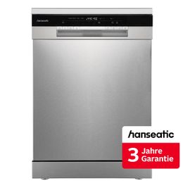 Hanseatic Standgeschirrsp&uuml;ler "HG6085A147831ES", Energieeffizienz: A (A-G), silber (silberfarben), B:59,8cm H:85cm T:60cm, Geschirrsp&uuml;ler, inkl. 3 Jahre Herstellergarantie