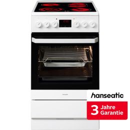 Hanseatic Elektro-Standherd "5022CE3.313eEHiTaDW", Energieeffizienz: A (A+++-D), wei&szlig;, Herdsets, inkl. 3 Jahre Herstellergarantie
