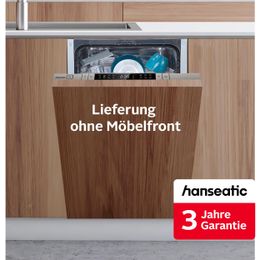 Hanseatic vollintegrierbarer Geschirrsp&uuml;ler "HGVI4582C10J7714DS", Energieeffizienz: C (A-G), silber (edelstahl), B:44,8cm H:81,5cm T:55cm, Geschirrsp&uuml;ler, inkl. 3 Jahre Herstellergarantie