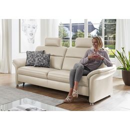 3-Sitzer DIE PLANBAR "PN-EM16031, Breite 228 cm, mit Kopfst&uuml;tzen", beige (ecru), B:228cm H:119cm T:92cm, Sofas, wahlweise mit Relaxauszug
