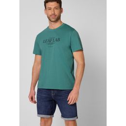 T-Shirt Street One MEN, Jungen, Gr. L (42), caribbean gr&uuml;n, Web, 100% Baumwolle, bedruckt, normal normal, Rundhals, abgesteppt, Shirts T-Shirt, aus reiner Baumwolle