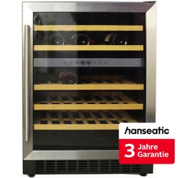 Hanseatic Weink&uuml;hlschrank "HWC46ECIA", Energieeffizienz: E (A-G), schwarz, B:59,5cm H:82cm T:57cm, Weink&uuml;hlschr&auml;nke, inkl. 3 Jahre Herstellergarantie