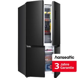 Hanseatic Multi Door "HCSI19090DBI", Energieeffizienz: D (A-G), schwarz, B:90,5cm H:190,2cm T:59,7cm, K&uuml;hlschr&auml;nke, inkl. 3 Jahre Herstellergarantie