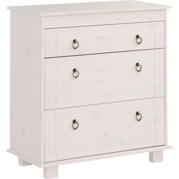 Kommode OTTO HOME "Indra Sideboard", wei&szlig;, B:74cm H:75cm T:35cm, Massivholz, Sideboards, Kommode, 74 cm breit