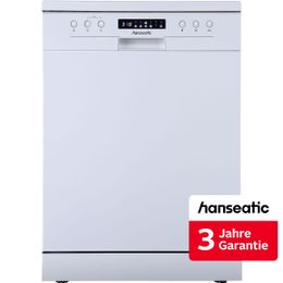 Hanseatic Standgeschirrsp&uuml;ler "HG6085C13J7609D", Energieeffizienz: C (A-G), wei&szlig;, B:59,8cm H:84,5cm, Geschirrsp&uuml;ler, inkl. 3 Jahre Herstellergarantie