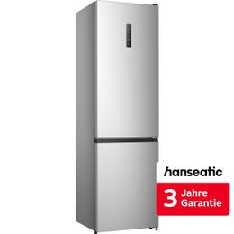Hanseatic K&uuml;hl-/Gefrierkombination "HKGKB20060ANFI", Energieeffizienz: A (A-G), silber (silberfarben), Rechtsanschlag, K&uuml;hlschr&auml;nke, inkl. 3 Jahre Herstellergarantie