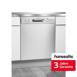 Hanseatic Unterbaugeschirrsp&uuml;ler "HGU6082E127735BI", Energieeffizienz: E (A-G), silber (edelstahl), B:59,8cm H:81,5cm T:57cm, Geschirrsp&uuml;ler, inkl. 3 Jahre Herstellergarantie, Topseller