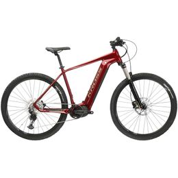 E-Bike KROSS "E-MTB Level Boost 2.0 29 Zoll rot - Shimano Mittelmotor" Gr. 46, rot (rot, schwarz), Elektrofahrr&auml;der, Herren, 46cm, 29 Zoll (73,66cm), SHIMANO 36 V/250 W, Mittelmotor DU-E8000