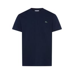 T-Shirt Lacoste, Jungen, Gr. 3, marine, Jersey, Obermaterial: 65% Baumwolle, 35% Polyester, unifarben, regular fit normal, Rundhals, abgesteppte Kante, Shirts T-Shirt, Rundhalsausschnitt, Regular Fit, elastisch und atmungsaktiv