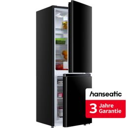 Hanseatic K&uuml;hl-/Gefrierkombination "HKGK14349B", Energieeffizienz: B (A-G), silber (schwarz), Rechtsanschlag, wechselbar, K&uuml;hlschr&auml;nke, inkl. 3 Jahre Herstellergarantie, Topseller