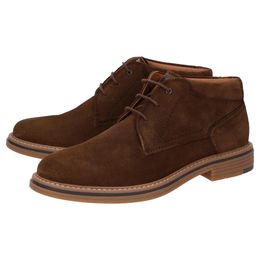 Schn&uuml;rstiefelette Sioux "Encanio-714", Damen, Gr. 42.5 (UK 8 1/2), braun, Obermaterial: 100% Kalbsveloursleder CAVL. 100% Gummi rubber., Schuhe Schn&uuml;rstiefelette