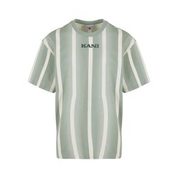 T-Shirt Karl Kani "Karl Kani Retro Gradient Stripes T-Shirt", Jungen, Gr. L, gr&uuml;n, 100% Baumwolle, bedruckt, oversize, Rundhals, Shirts T-Shirt