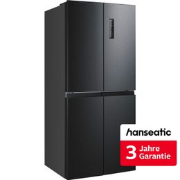 Hanseatic Multi Door "HCDC18080CI", Energieeffizienz: C (A-G), silber (schwarz), B:79cm H:180cm T:70cm, K&uuml;hlschr&auml;nke, inkl. 3 Jahre Herstellergarantie