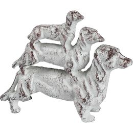 T&uuml;rstopper AMBIENTE HAUS "aus Gusseisen - Hunde", grau, B:17cm H:13cm T:5cm, Gusseisen, T&uuml;rstopper, f&uuml;r den Innen- und Au&szlig;enbereich