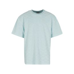 T-Shirt Karl Kani "Karl Kani Og Aop Terry Cloth T-Shirt", Jungen, Gr. M, blau, 80% Baumwolle, 20% Polyester, bedruckt, normal, Rundhals, Shirts T-Shirt