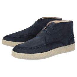 Schn&uuml;rstiefelette Sioux "Urandolo-700", Damen, Gr. 41 (UK 7), blau, Obermaterial: 100% Kalbsveloursleder CAVL. 100% Gummi rubber., Schuhe Schn&uuml;rstiefelette