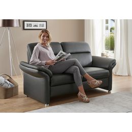 2-Sitzer DIE PLANBAR "PN-EM16031, Breite 170 cm, ohne Kopfst&uuml;tzen", grau (anthrazit), B:170cm H:96cm T:92cm, Sofas, Echtleder mit Federkern
