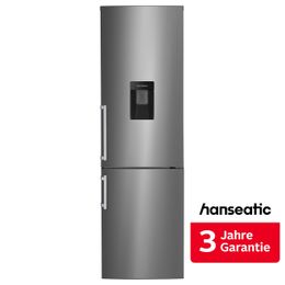 Hanseatic K&uuml;hl-/Gefrierkombination "HKGK18560CD", Energieeffizienz: C (A-G), silber (stainless steel), Rechtsanschlag, wechselbar, K&uuml;hlschr&auml;nke, inkl. 3 Jahre Herstellergarantie, Topseller