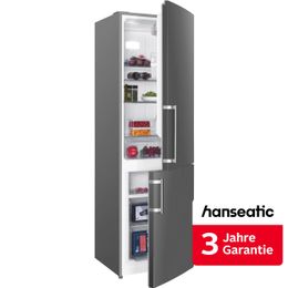 Hanseatic K&uuml;hl-/Gefrierkombination "HKGK17955CNF", Energieeffizienz: C (A-G), silber (edelstahl), Rechtsanschlag, K&uuml;hlschr&auml;nke, inkl. 3 Jahre Herstellergarantie