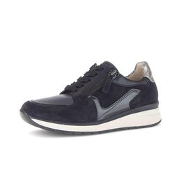 Sneaker Gabor "Sneaker low", Damen, Gr. 39, blau, Schuhe Sneaker