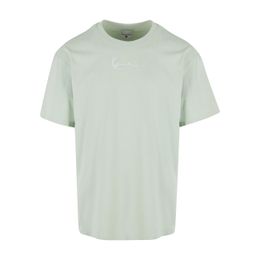 T-Shirt Karl Kani "Karl Kani Herren", Jungen, Gr. S, light mint, 100% Baumwolle, oversize, Rundhals, Shirts T-Shirt