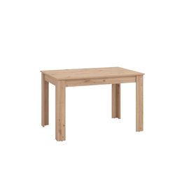 Esstisch Home Affaire "Hamar Esszimmertisch 120x80, Wei&szlig; oder Eiche Holz K&uuml;chentisch", braun (artisan eiche), B:120cm H:77cm T:80cm, Tische, Esstisch, Verl&auml;ngerbar durch Einlegeplatte, max. Breite 160 cm