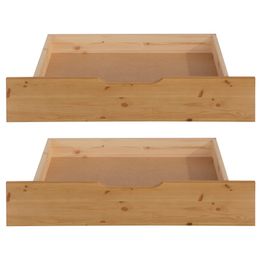 Schublade OTTO HOME "FINJA ", braun (antikfarben gebeizt), Schubladen, Schublade, zertifiziertes Massivholz, 2-teiliges Set