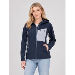 Softshelljacke LPO "PIARA WMN", Damen, Gr. 36/38 (M), blau (navy), Softshell, 92% Polyester, 8% Elasthan, h&uuml;ftbedeckend, Jacken Softshelljacke