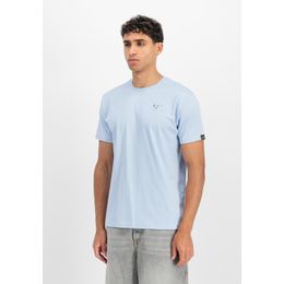T-Shirt Alpha Industries "Backprint T-Shirt Mirror Camo", Jungen, Gr. L, artic blau, Obermaterial: 100% Baumwolle, Shirts T-Shirt