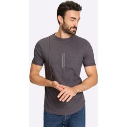 Kurzarmshirt Marco Donati "Kurzarm-Shirt", Jungen, Gr. 48/50, anthrazit, 100% Baumwolle, unifarben, Rundhals, Shirts