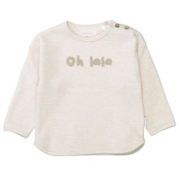 Langarmshirt STACCATO, Jungen, Gr. 50/56, cream melange, Oberstoff: 100% Baumwolle., Rundhals, Shirts Langarmshirt, Passform Oversized