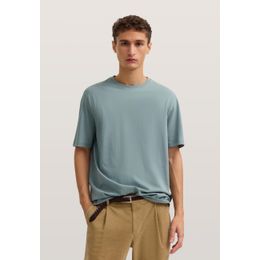 T-Shirt Bugatti "Basic", Jungen, Gr. L, blau (550, flaschengr&uuml;n), 100% Baumwolle, unifarben, normal, Rundhals, Shirts T-Shirt, aus Baumwolle Modern Fit Rundhals