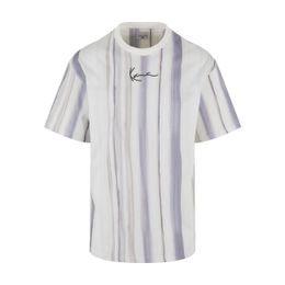 T-Shirt Karl Kani "Karl Kani Herren", Jungen, Gr. L, cream, blau, 100% Baumwolle, relaxed fit, Rundhals, Shirts T-Shirt