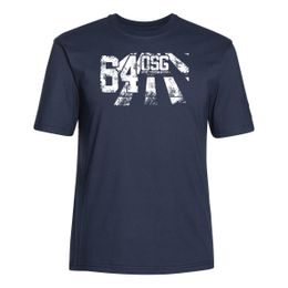 T-Shirt Ahorn Sportswear "OSG 64", Jungen, Gr. XXL, blau, 100% Baumwolle, bedruckt, normal, Rundhals, Shirts T-Shirt, mit Front-Print und Rundhals-Ausschnitt