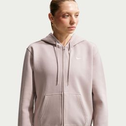 Kapuzensweatjacke Nike Sportswear "W NK STDO FLC MW STD FZ HDY", Damen, Gr. L, cream ii, sail, angeraute Sweatware, Obermaterial: 80% Baumwolle, 20% Polyester, normal, Rundhals, angesetztes B&uuml;ndchen, Sweatjacken, mit Kapuze, f&uuml;r vielseitige Aktivit&auml;ten, mit Rei&szlig;verschluss