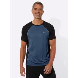 T-Shirt CLASSIC "Sportshirt", Jungen, Gr. 48/50, schwarz, dunkelblau, 100% Polyester, gemustert, mehrfarbig, unifarben, Rundhals, Shirts T-Shirt