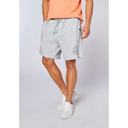 Shorts Chiemsee, Herren, Gr. M (48/50), Normalgr&ouml;&szlig;en, grau (high, rise), 75% Baumwolle, 22% Polyester, 3% Viskose, Hosen Shorts