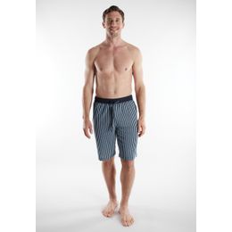Bermudas Tom Tailor, Herren, Gr. 48, N-Gr, blau, mittel, streifen, Single Jersey, Obermaterial: 100% Baumwolle, Hosen Bermudas, lockere Passform