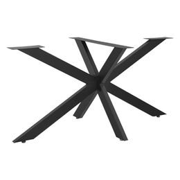 [en.casa] Tischgestell, Schwarz, Metall, 120x71x68 cm, Esszimmer, Tische, Esstische, Tischsysteme, Tischgestell
