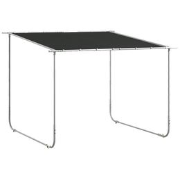Outsunny Pergola,, Dunkelgrau, Metall, Textil, 302x250x302 cm, Sonnen- & Sichtschutz, Pavillons & Pergolas, Pergolas