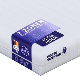 Mister Sandman Wendematratze, Wei&szlig;, Textil, H2 + H3, F&uuml;llung: Kaltschaum, Rechteckig, 60x120 cm, Oeko-Tex&reg; Standard 100, Schlafzimmer, Matratzen Shop, Matratzen, Kaltschaummatratzen