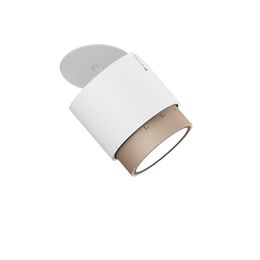 Occhio lu&igrave; alto VOLT Z Wei&szlig; matt/Gold 2700K CRI 97H: 11,3cm, (Kopf) &Oslash;: 9,4cm