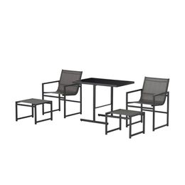 H&ouml;ffner Balkonset platzsparend Agulo Plus grau &raquo; H&ouml;ffner