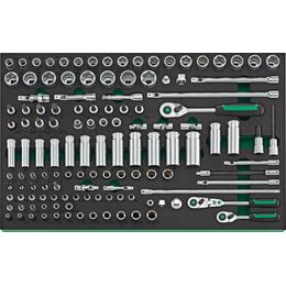 Stahlwille TCS 1 SET 349QR - QR-Knarren, Steckschl&uuml;ssel- und Schraubendrehereins&auml;tze 1/4" + 3/8"