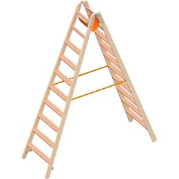 Layher Holz-Stehleiter 1020 mit Stufen 2X10
