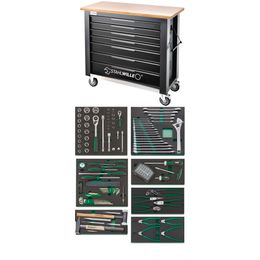 Stahlwille Werkbank WB 625 Set mit 161 tlg. Premium-Werkzeugsatz WB 625/161QR