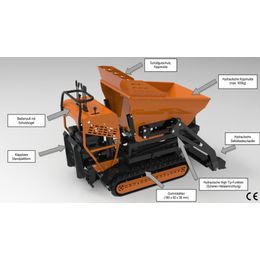 Lumag Voll-Hydraulische Mini-Raupendumper der VH500NPRO-GX/HTS